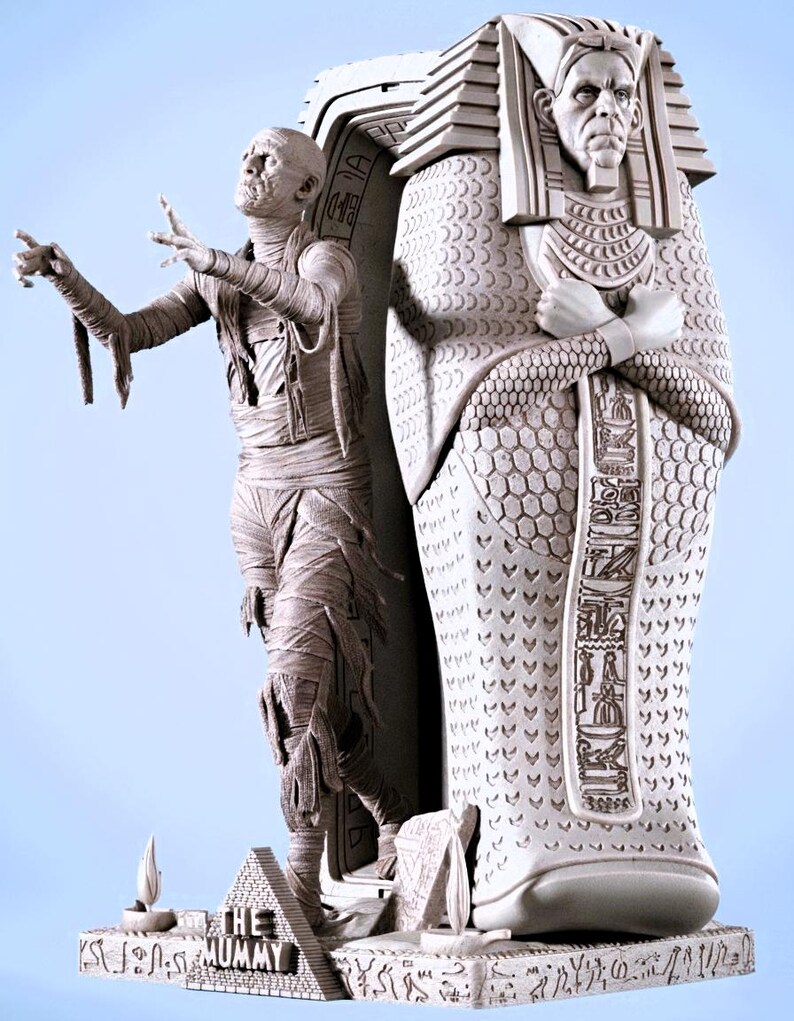 3D STL File the Mummy – 1/6 Figure Print Anime Comics Statue - Etsy