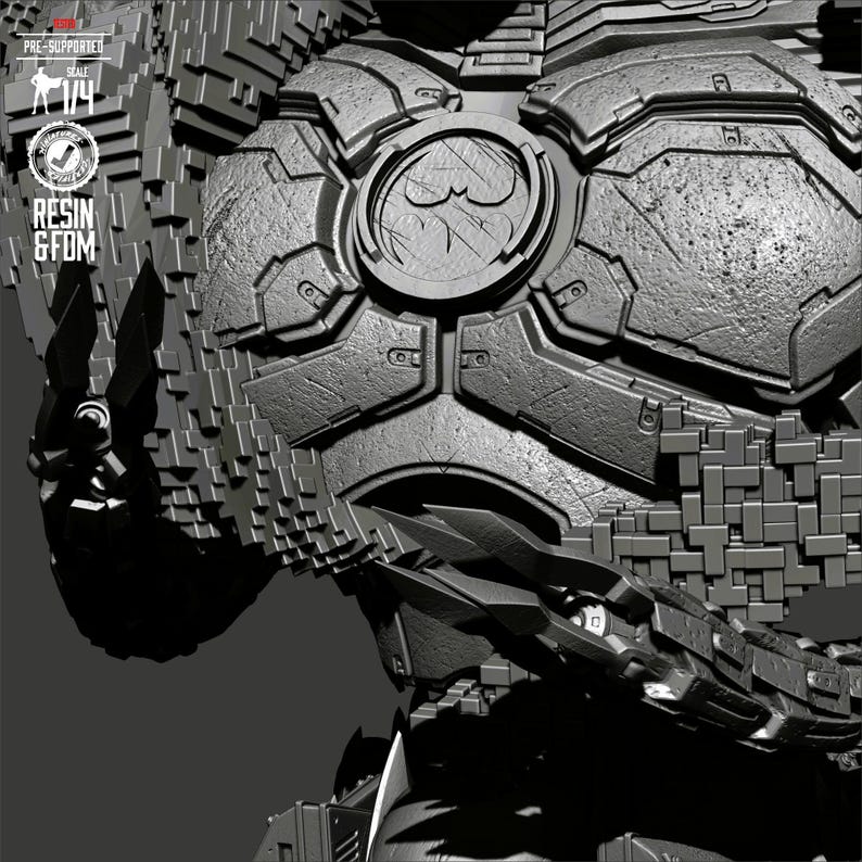 Fichier STL 1/4 Bust Batman Murder Machine – Modèle à Imprimer ...