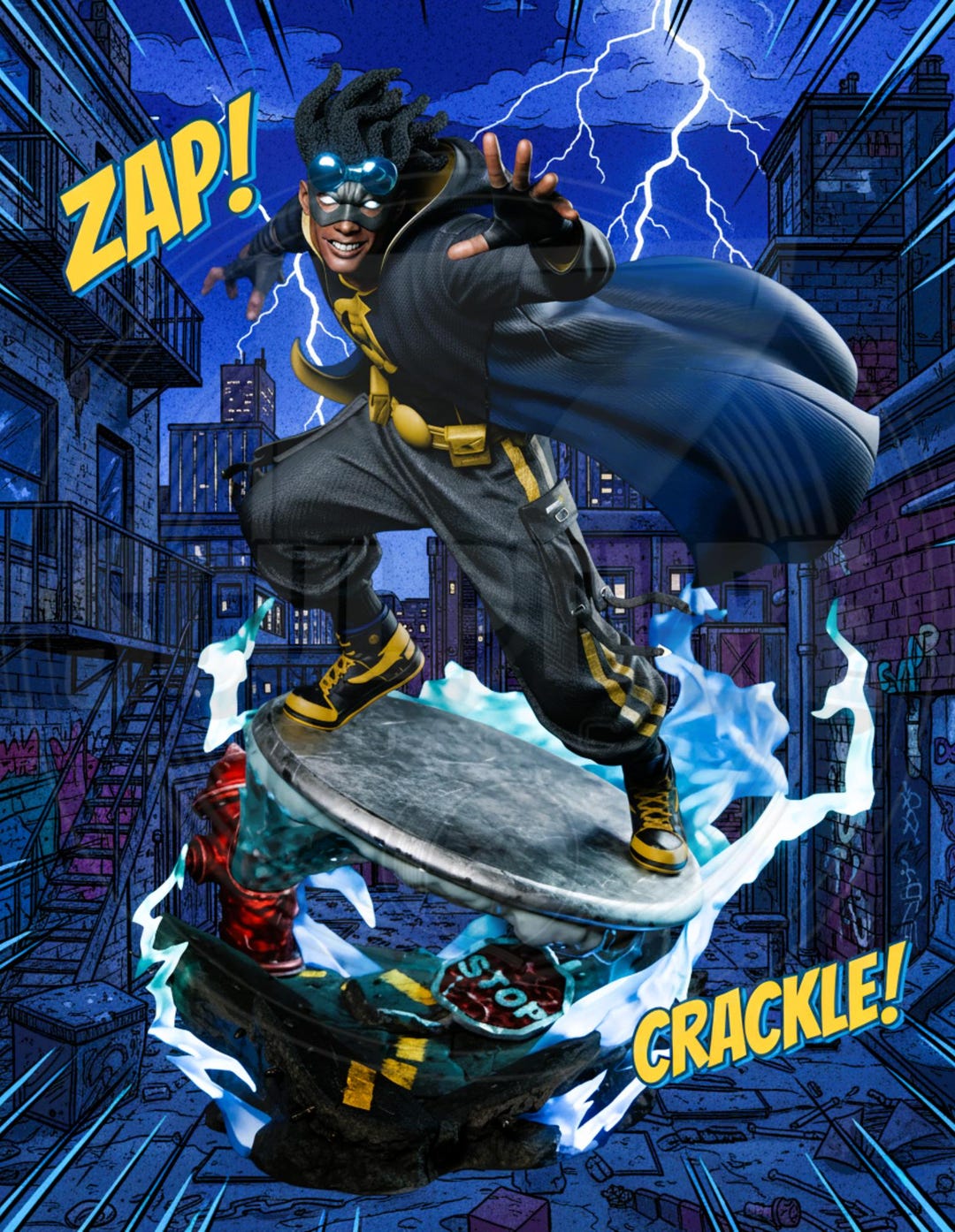 1/6 Scale STL File of Static Shock Statue – Fanart - Etsy