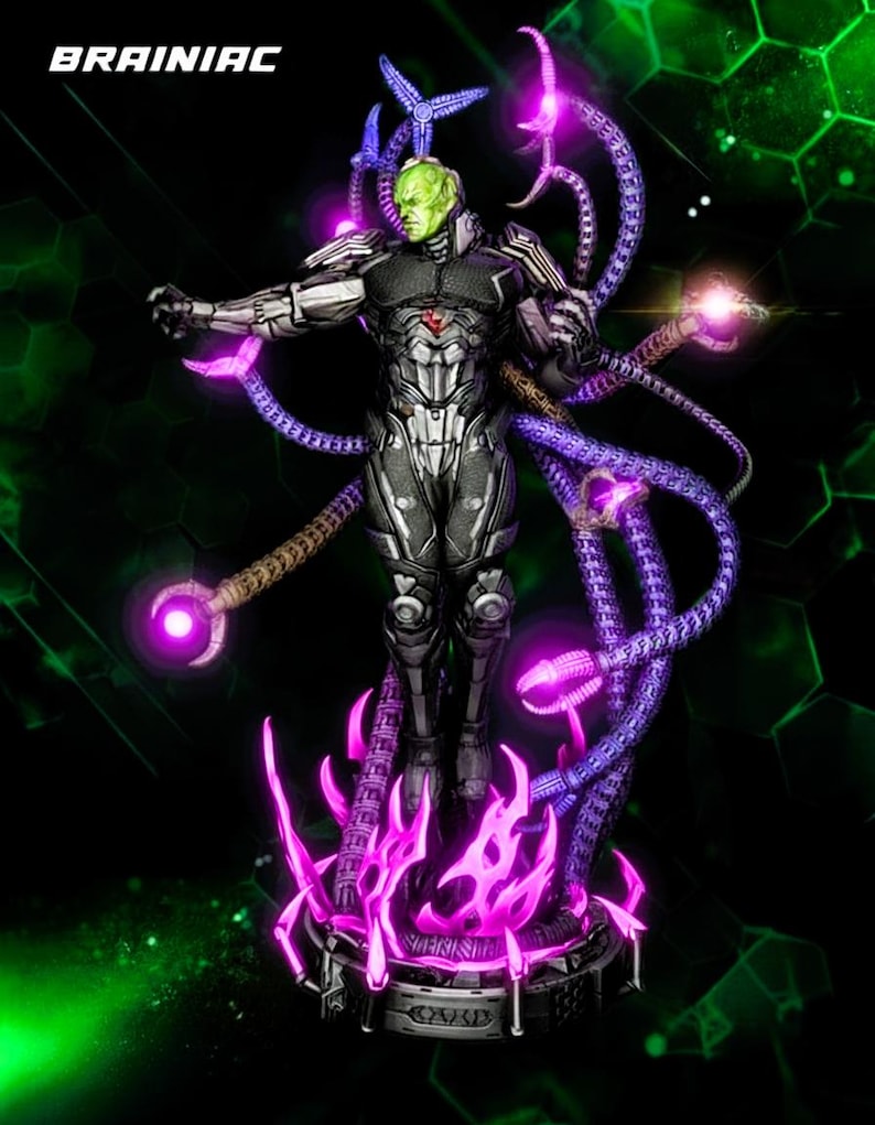 Brainiac STL File – 1/6 Figure 3D Print Anime Comics Statue - Etsy