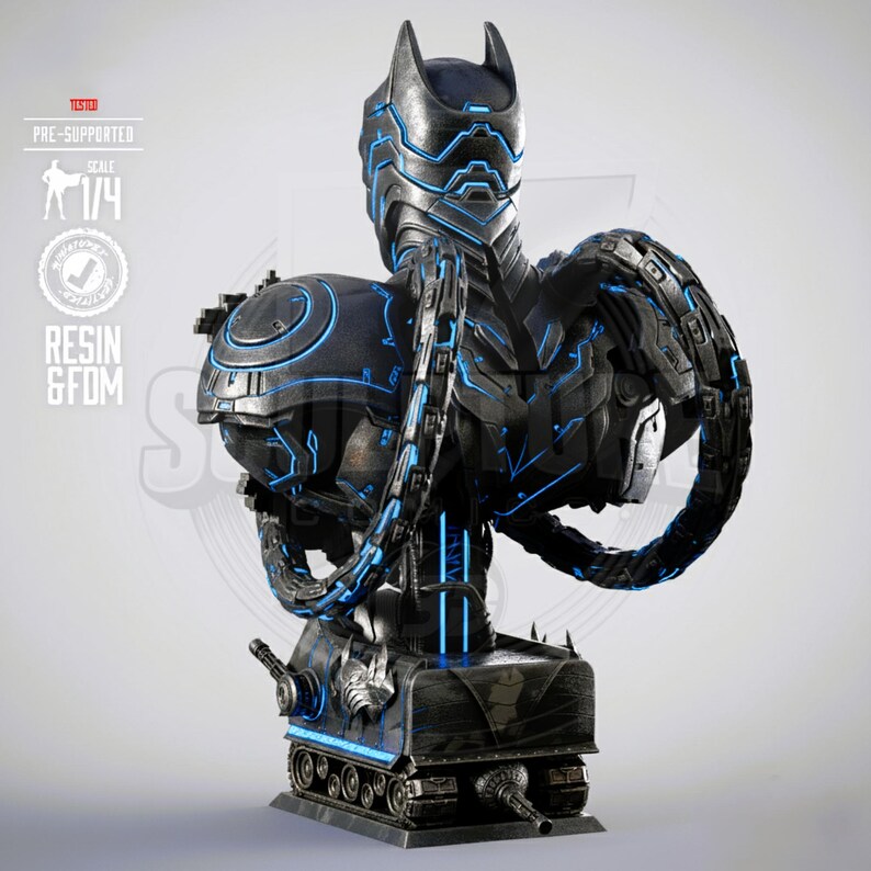 3D STL File Bust Batman Murder Machine – 1/4 Figure Print Anime Comics ...