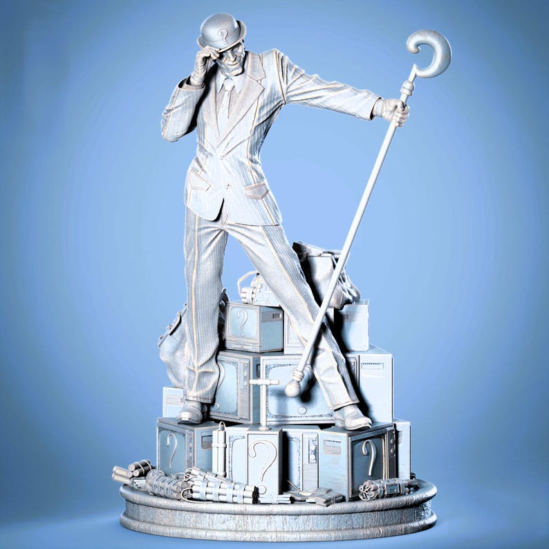 STL File the Riddler – 1/6 Figure 3D Print Anime Comics Statue - Etsy ...