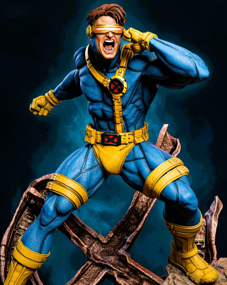 STL File 1/6 of Cyclops X-men Statue – Fanart - Etsy