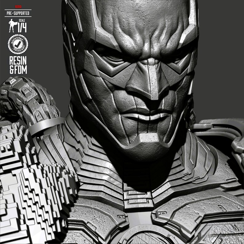 3D STL File Bust Batman Murder Machine – 1/4 Figure Print Anime Comics ...