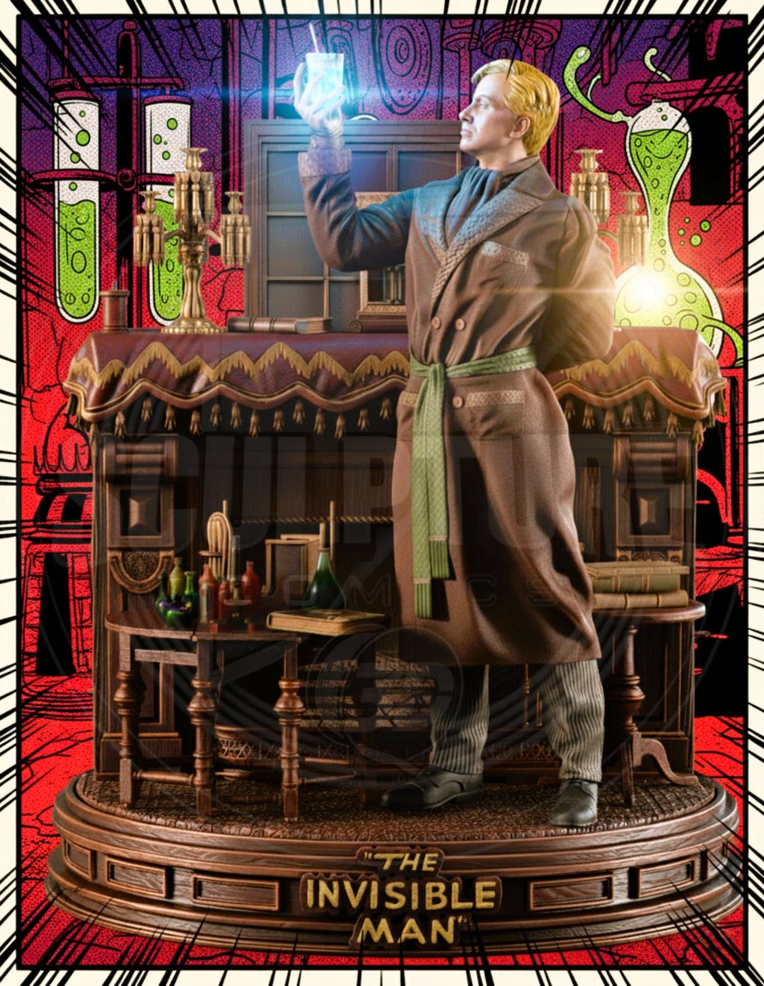 3D STL File the Invisible Man – 1/6 Figure Print Anime Comics Statue - Etsy