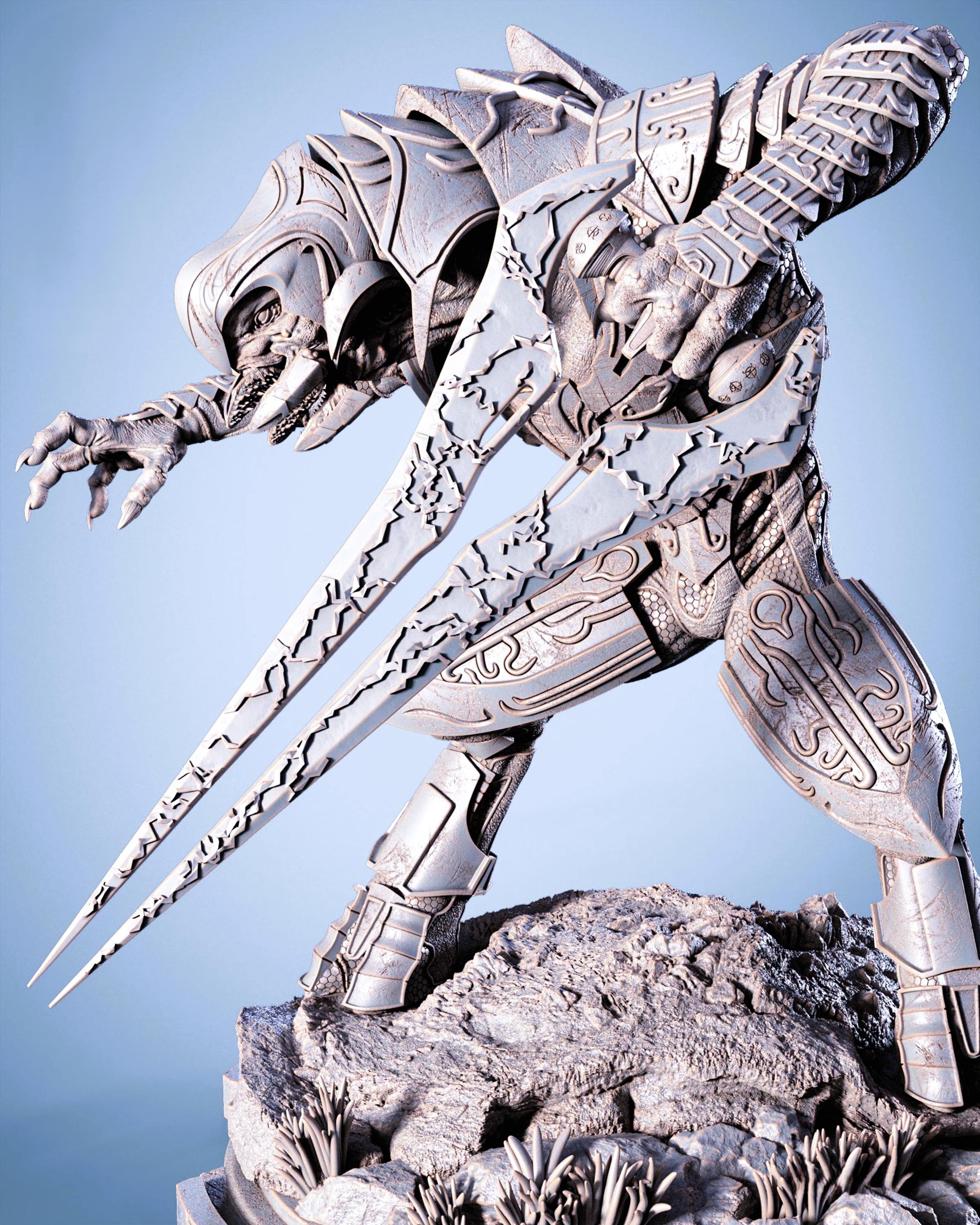 3D STL File the Arbiter Halo – 1/6 Figure Print Anime Comics Statue - Etsy