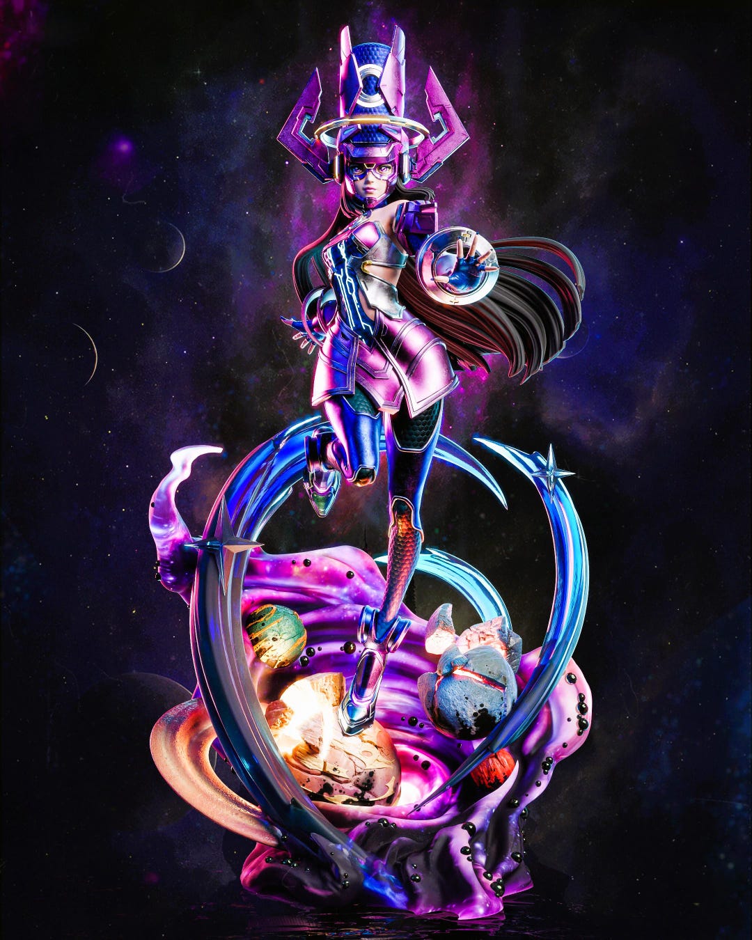 STL File 1/6 of Galacta Statue – Fanart - Etsy