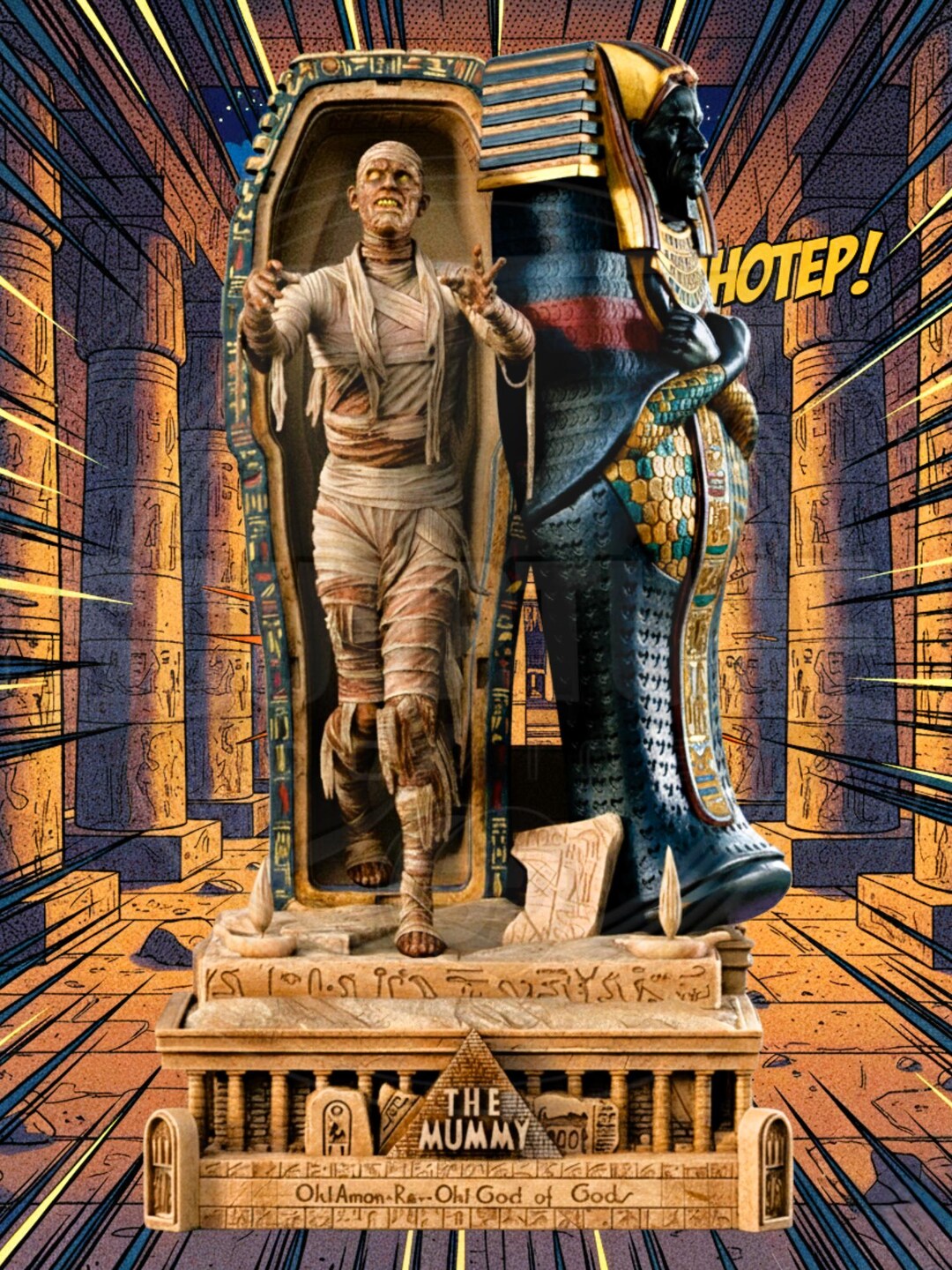 3D STL File the Mummy – 1/6 Figure Print Anime Comics Statue - Etsy