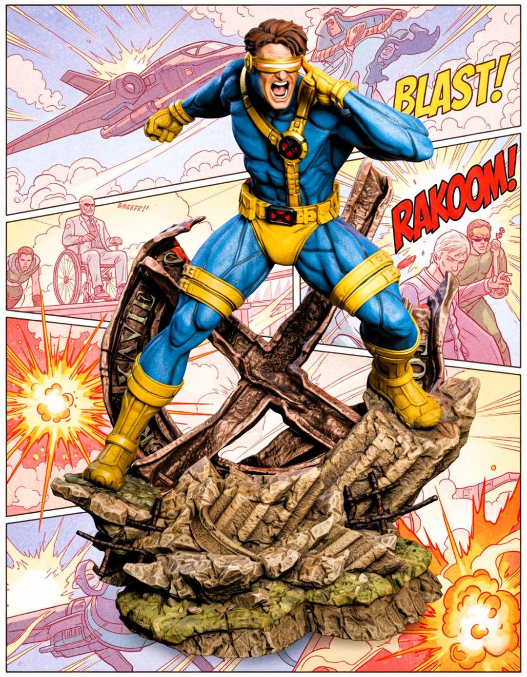 STL File Cyclops – 1/6 Figure 3D Print Anime Comics Statue - Etsy