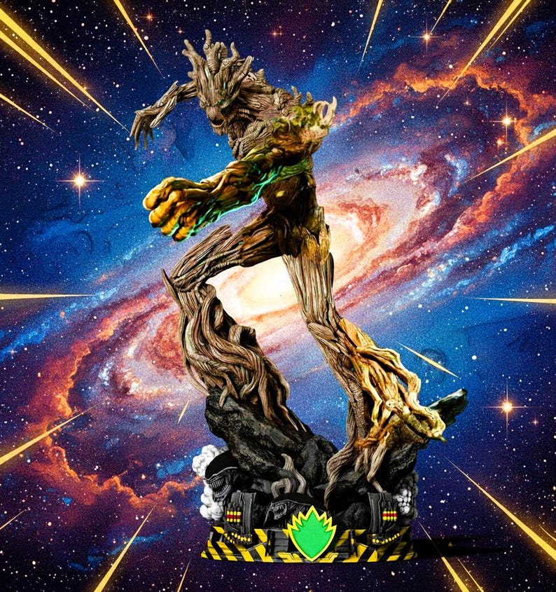 3D STL File Groot – 1/6 Figure Print Anime Comics Statue - Etsy
