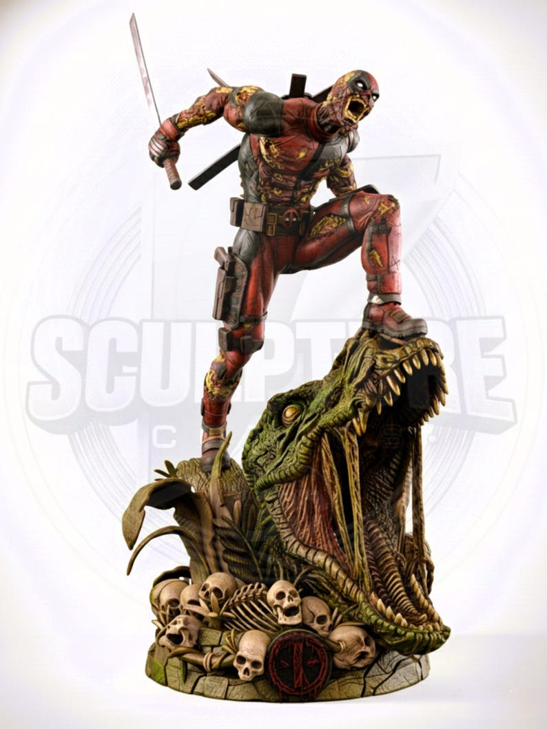 3D STL File Deadpool Zombie – 1/6 Figure Print Anime Comics Statue - Etsy