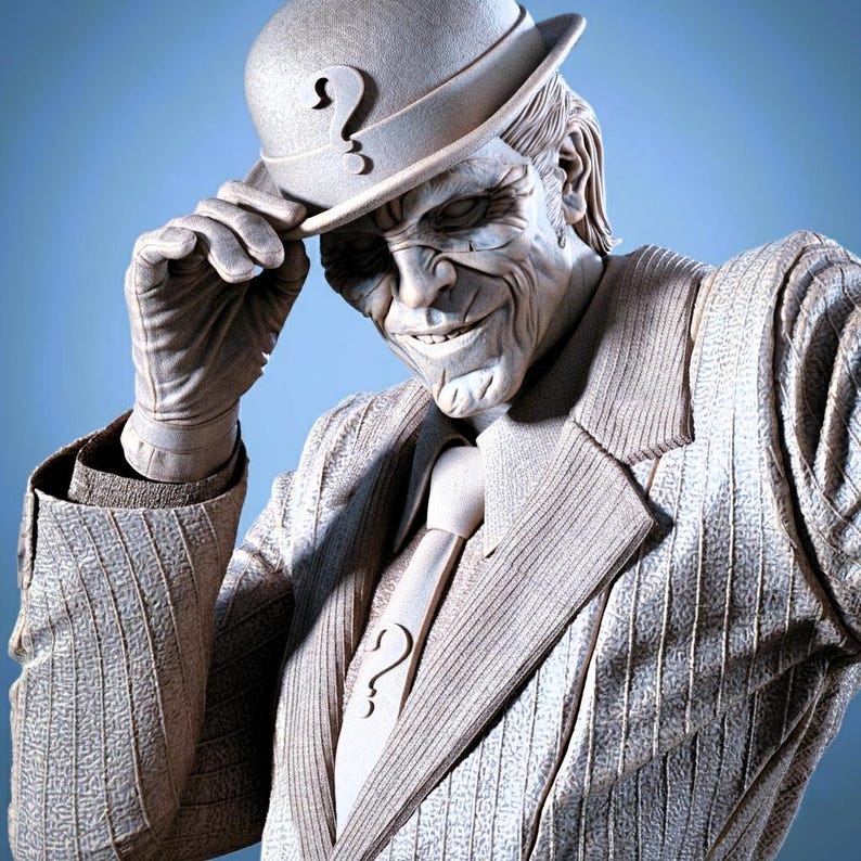 1/6 STL File of the Riddler Statue – Printable Model | Superhero Resin ...