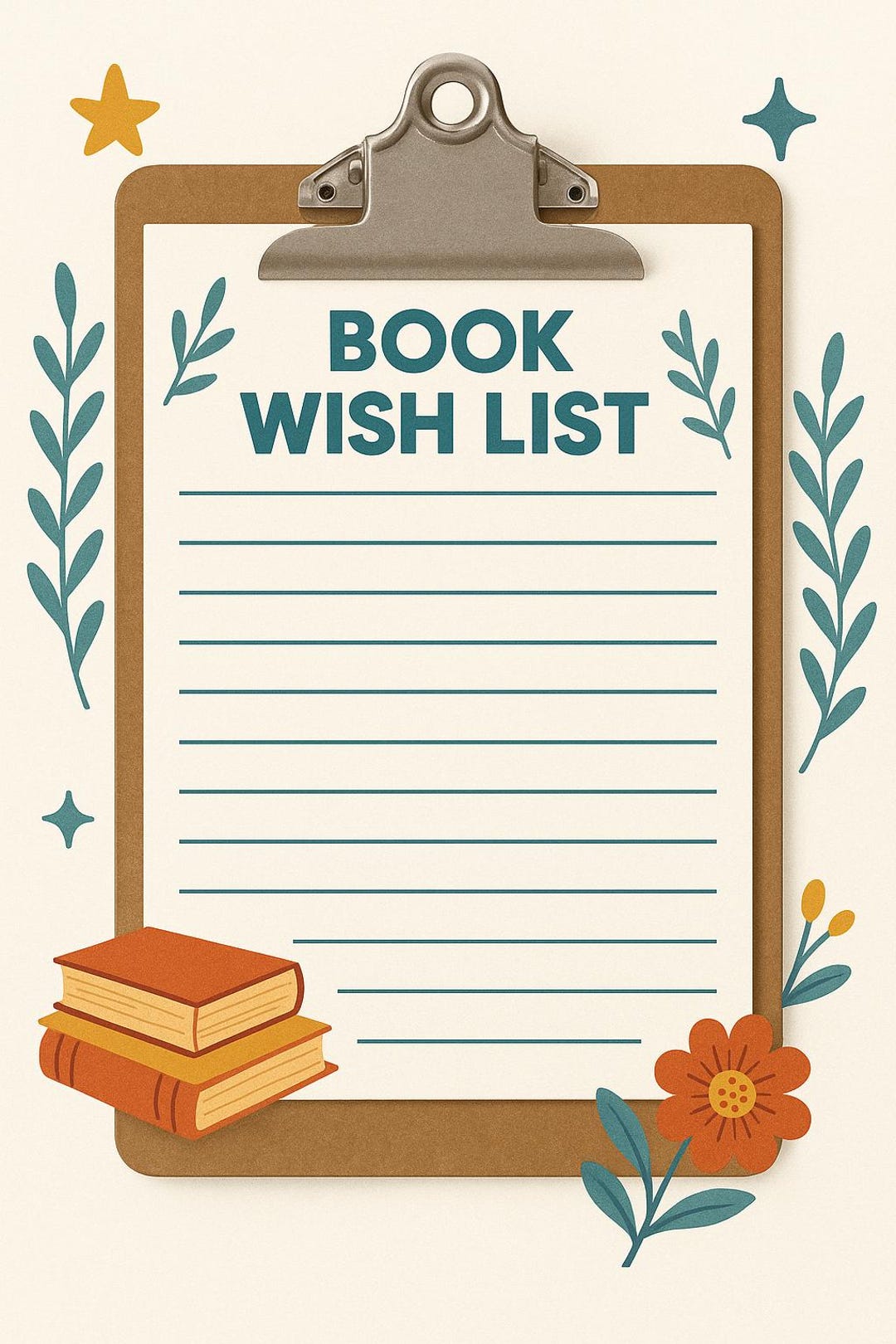 Book Wish List Printable Reading Tracker Sheet - Etsy Canada