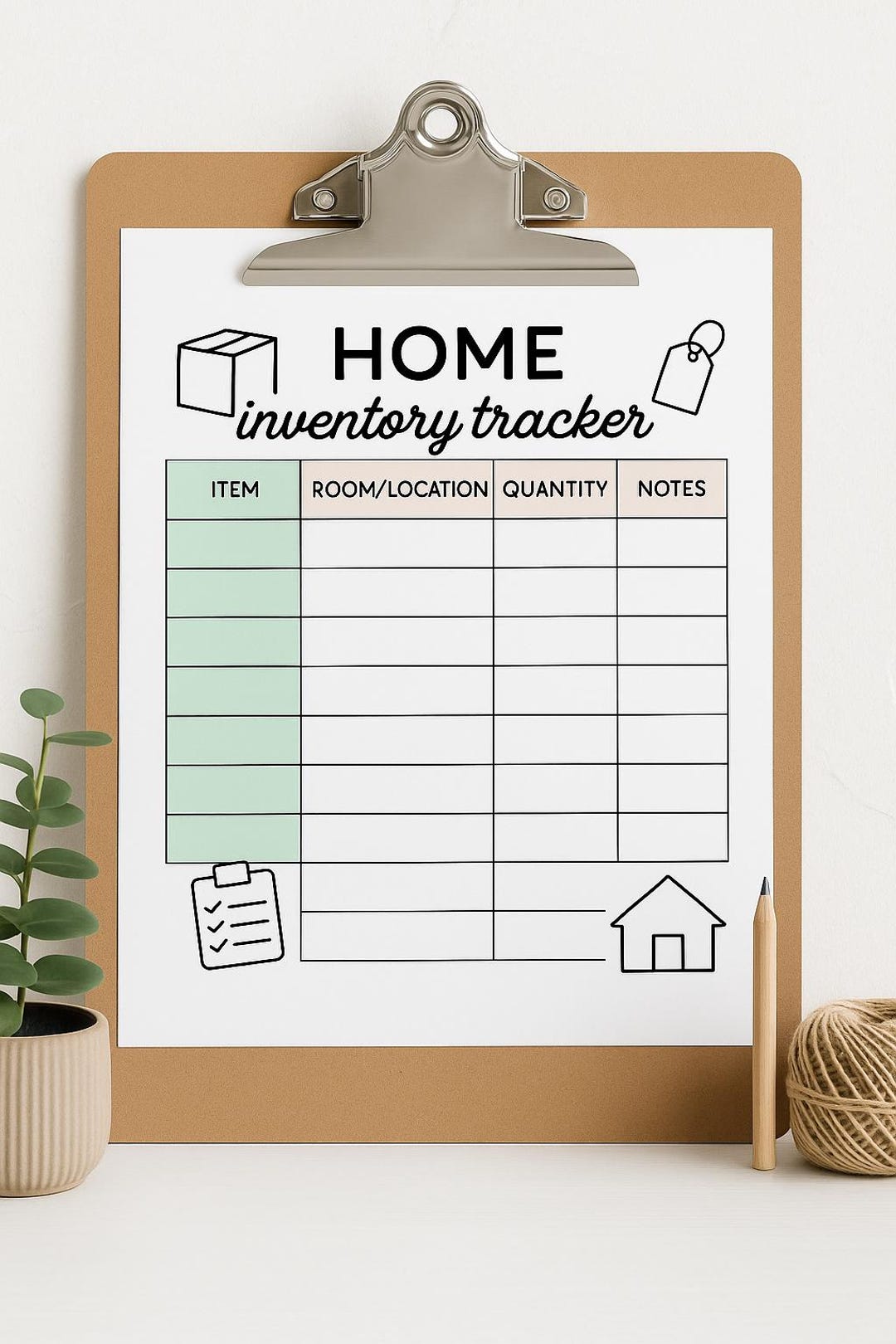 Home Inventory Tracker Printable Household Organizer Template - Etsy Canada