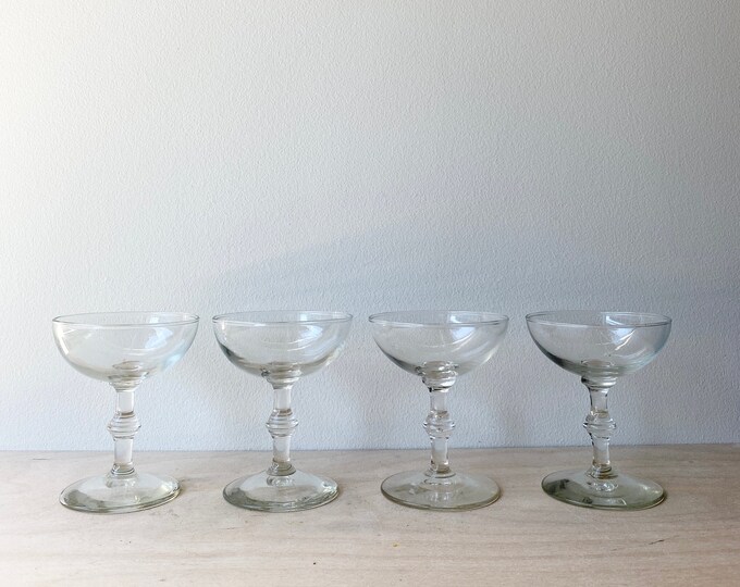 Libbey Georgian 1950s Coupe Champagne Glasses, Set of 4 - Etsy