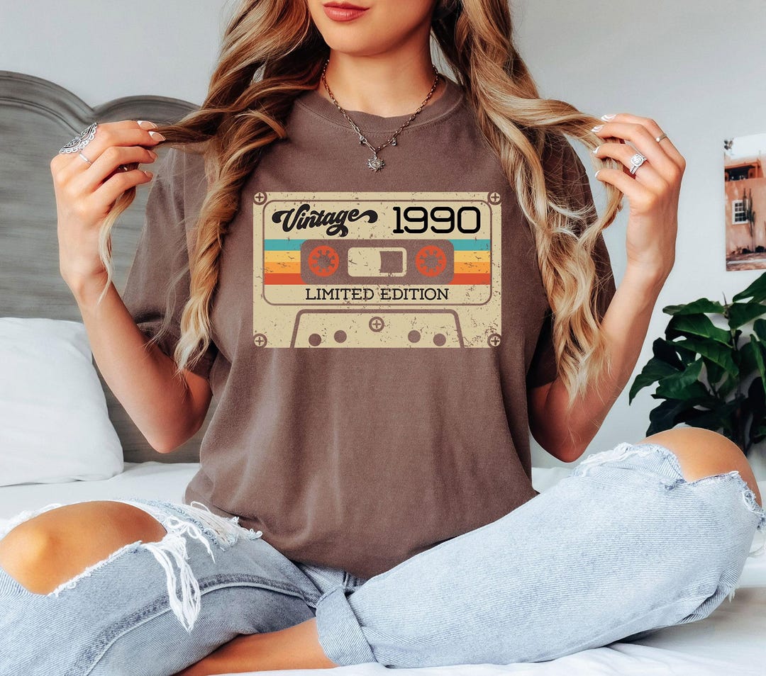Comfort Colors® Vintage 1990 Shirt, Birthday Gift for Men, Birthday ...
