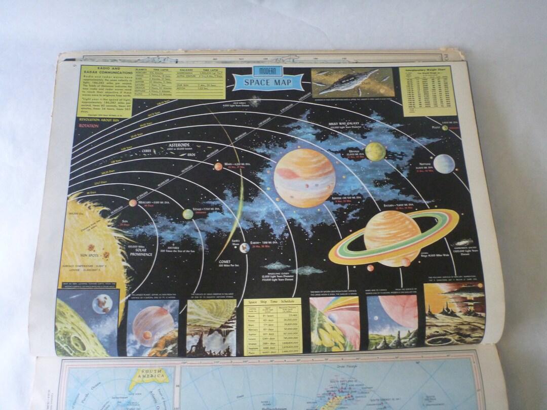 1958 Universal Atlas of the Earth-solar System / Rand Mcnally ...