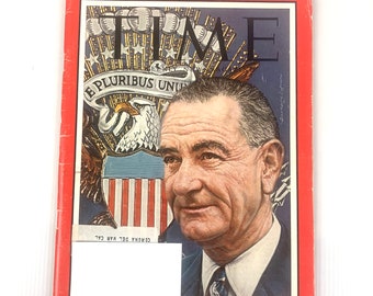 Vintage Time Magazine November 29, 1963, President Johnson Cover ...