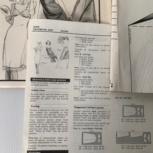 Vintage 1980s Full Slip Sewing Pattern, Half Slip Sewing Pattern ...