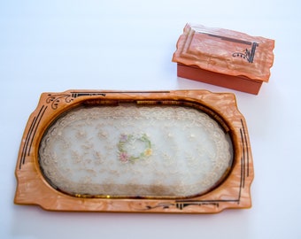 Celluloid Dresser Set | Etsy