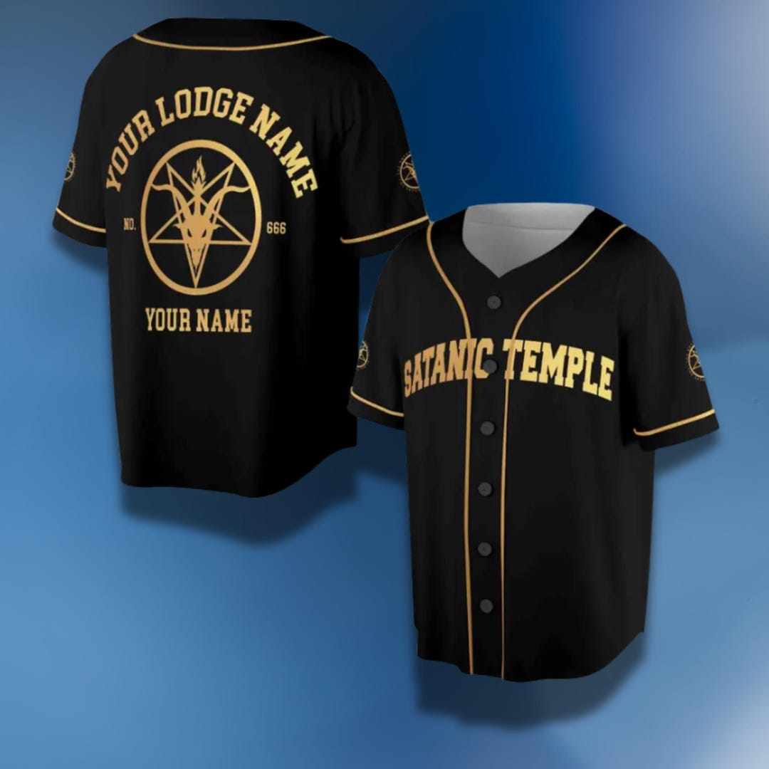 Custom Satanic Temple Baseball Jersey: Personalized Occult Uniform - Etsy