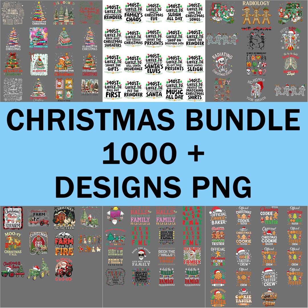 1000+ Christmas Bundle PNG – Funny Elf Squad Matching, Santa Humor ...