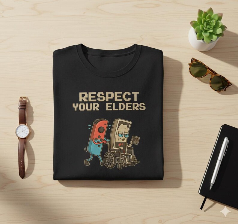 Respect Your Elders Retro Gaming Png Svg, Six Seven Meme Png, Six Seven ...