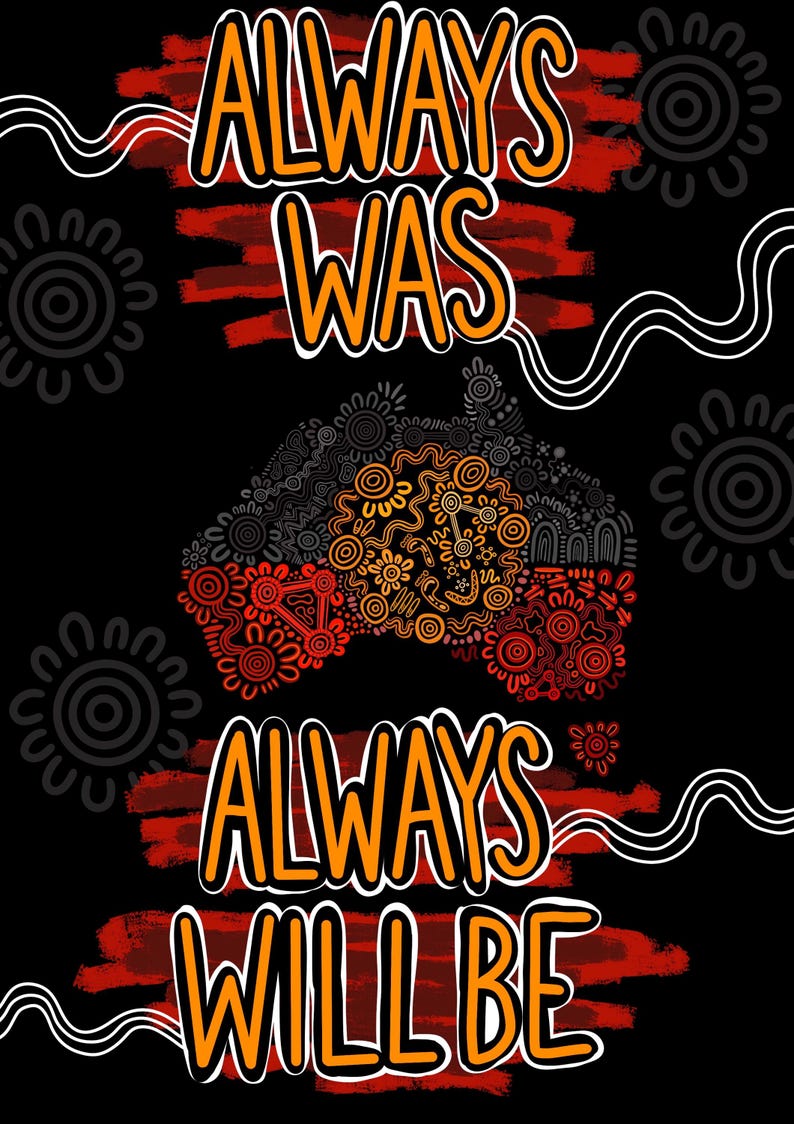Aboriginal Poster | Wall Art | Digital Download Print | Always Was ...