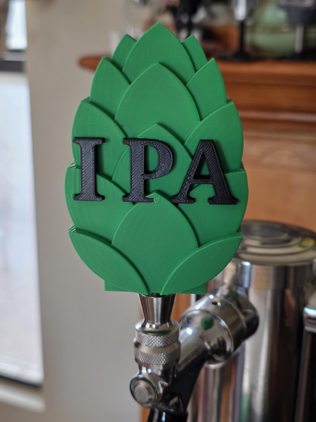 IPA on Hops Tap Handle, 3D Printed, Home Bar Accessory - Etsy