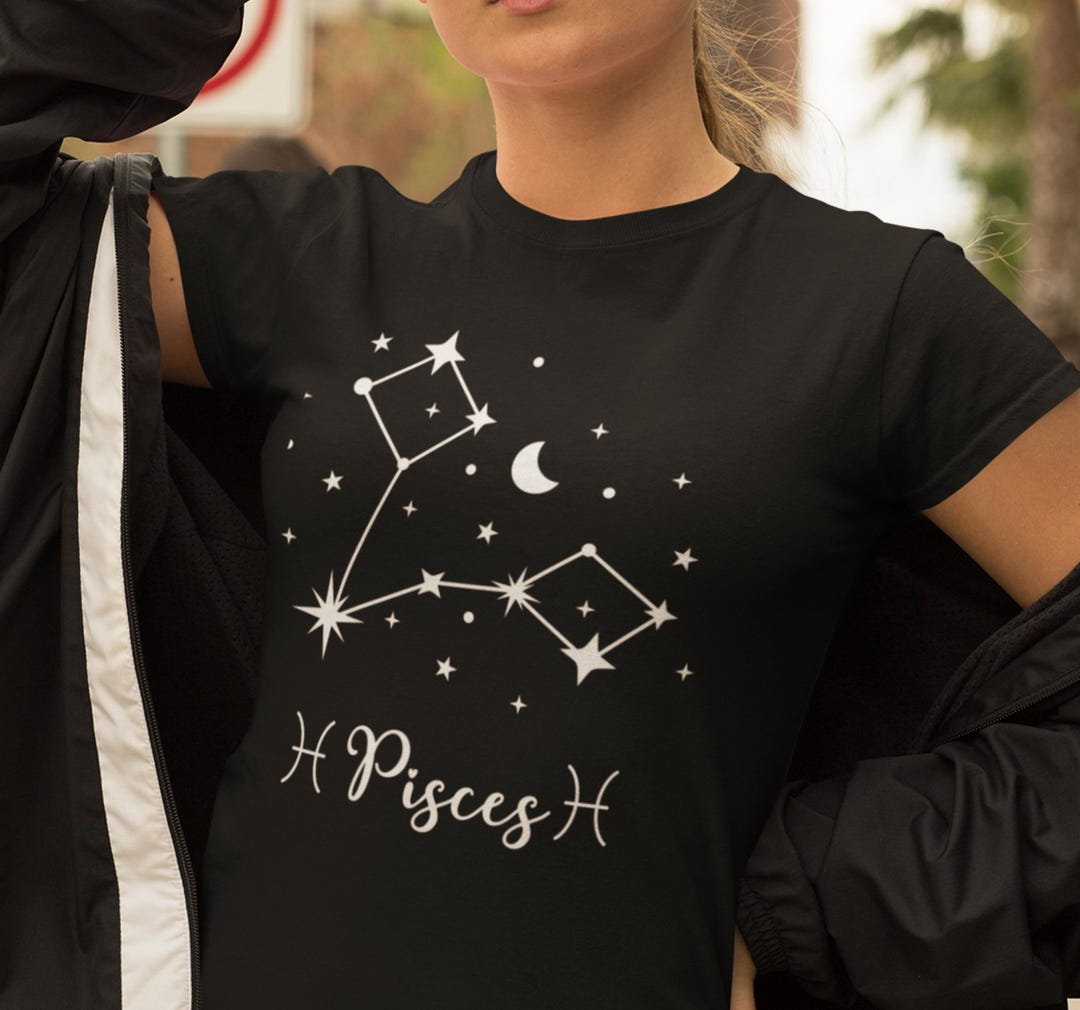 Pisces Zodiac T-shirt, Astrology Water Sign Tee - Etsy