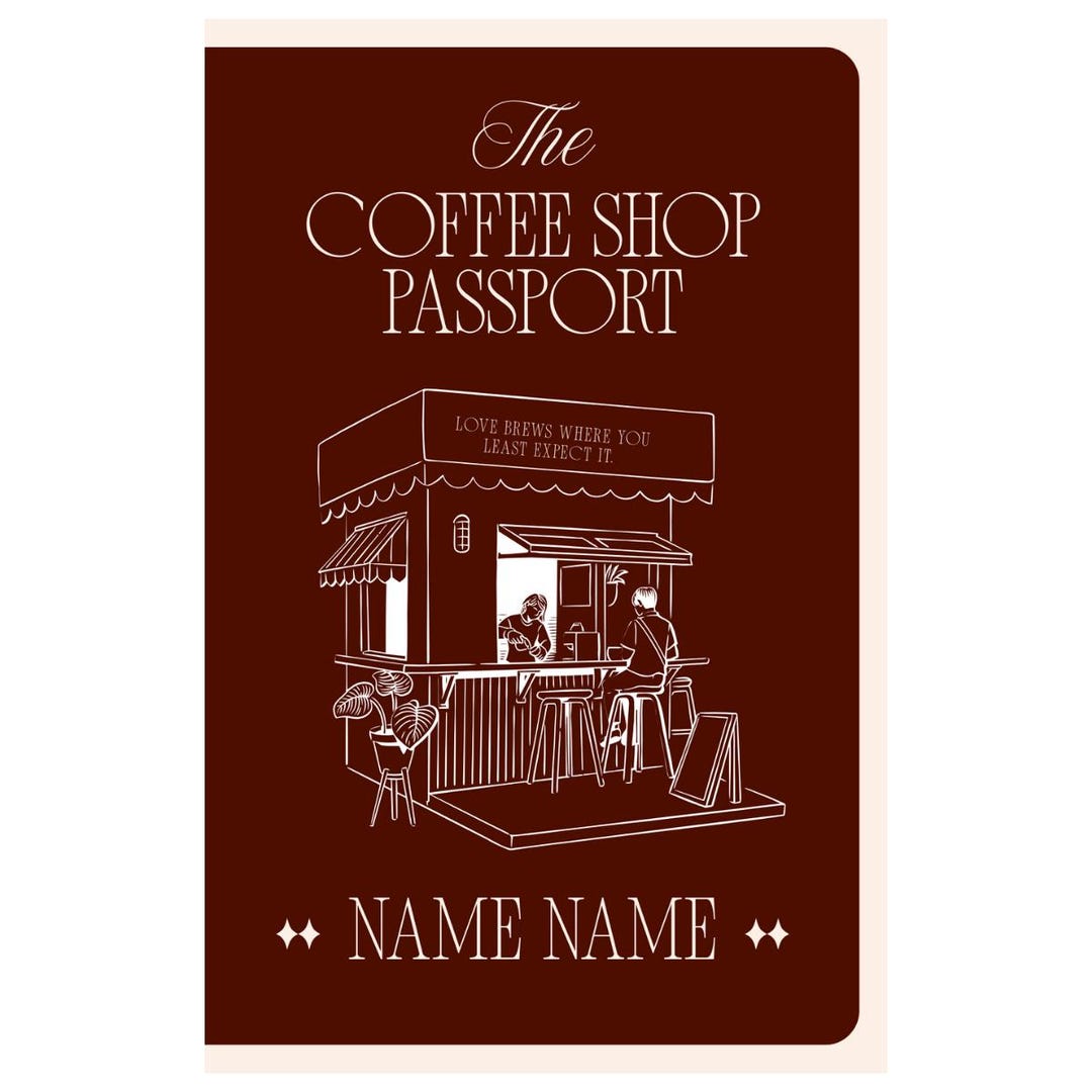 Coffee Shop Passport – Printable City Guide Canva Template (digital ...