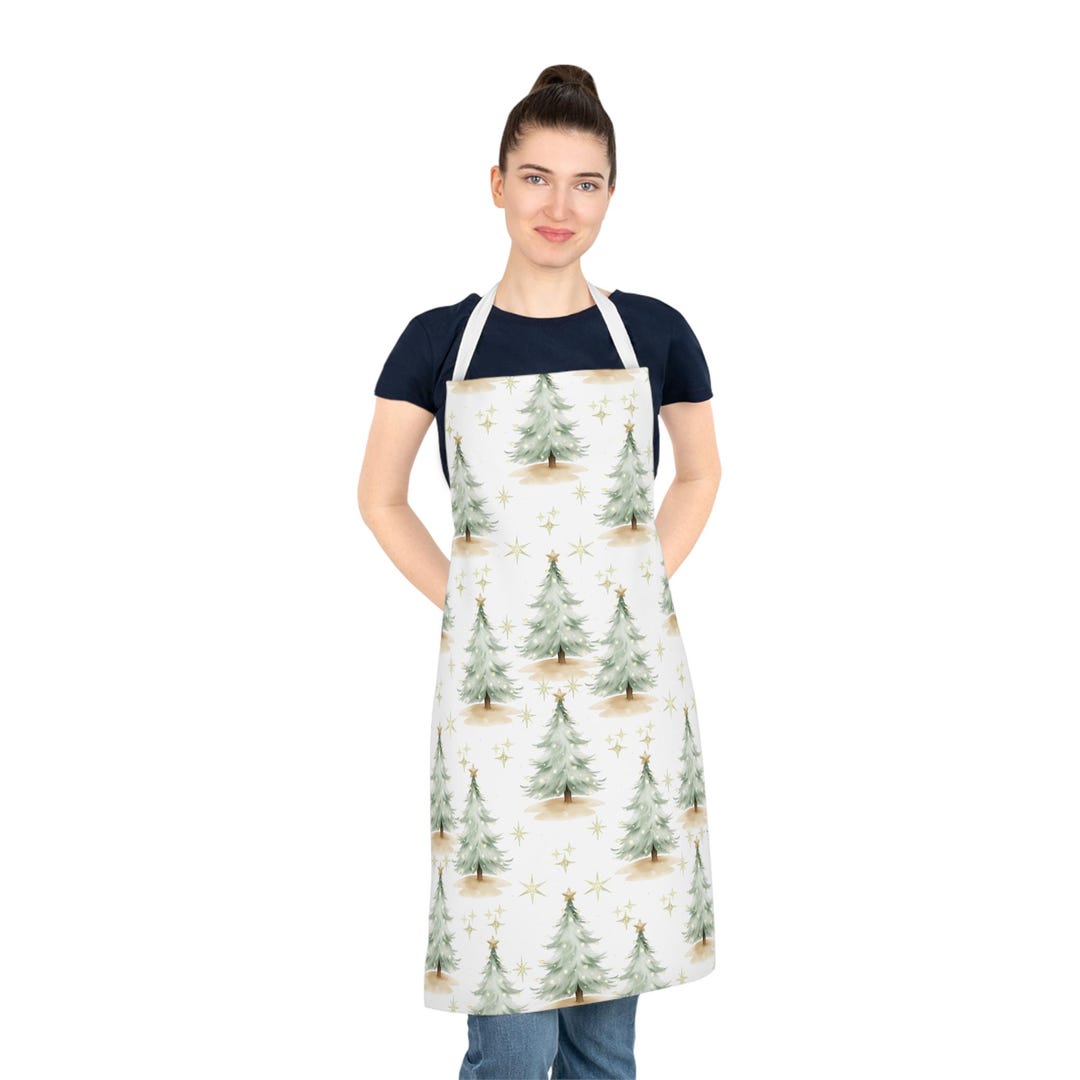 Christmas Tree Apron | Holiday Baking, Festive Kitchen - Etsy