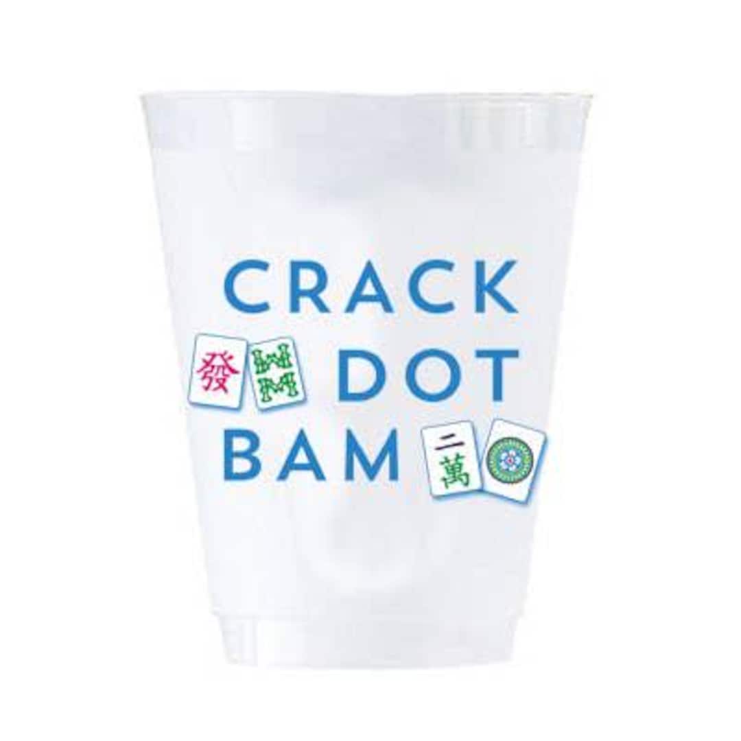 Crack Dot Bam | Mahjong Reusable Cups | Game Day Party Supplies | Mahj ...