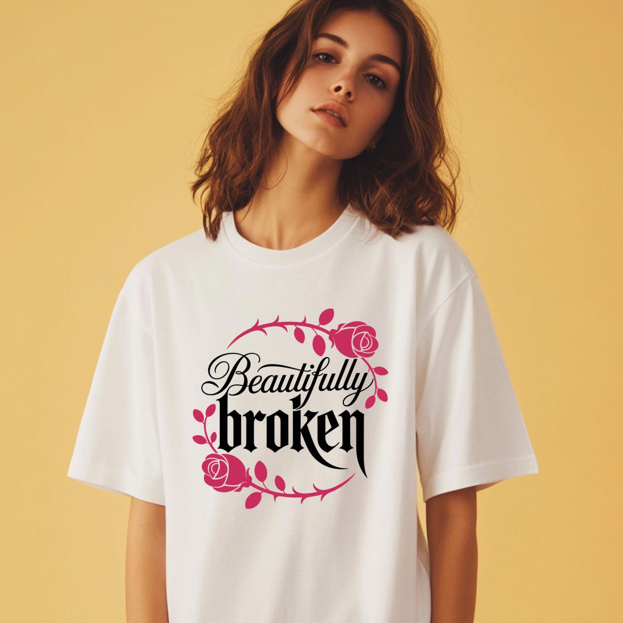 20 Heartbreak Rose PNG: Beautifully Broken Girl PNG, Floral Shirt ...