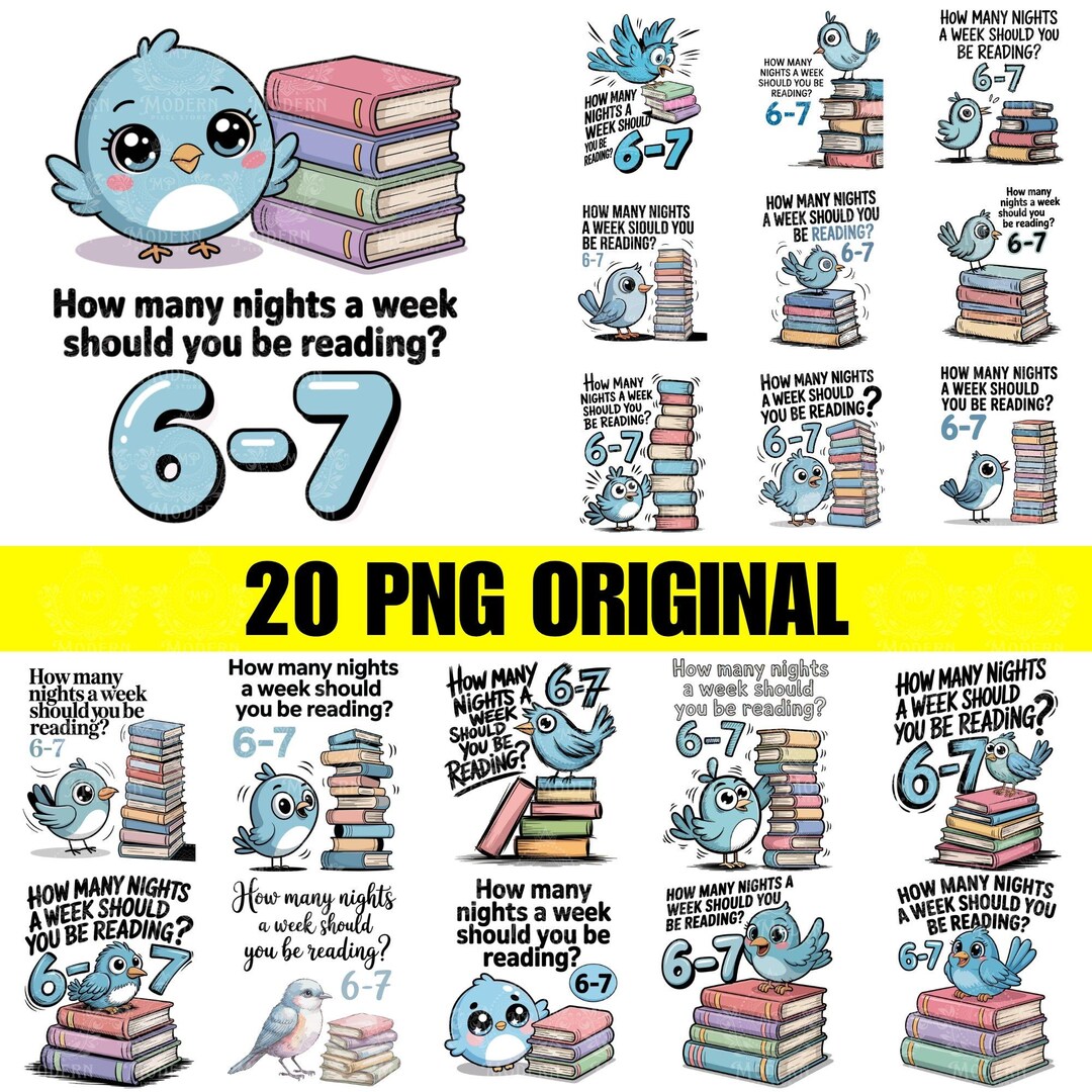 20 How Many Nights A Week Should You Be Reading 6-7 Png, Pigeon ...