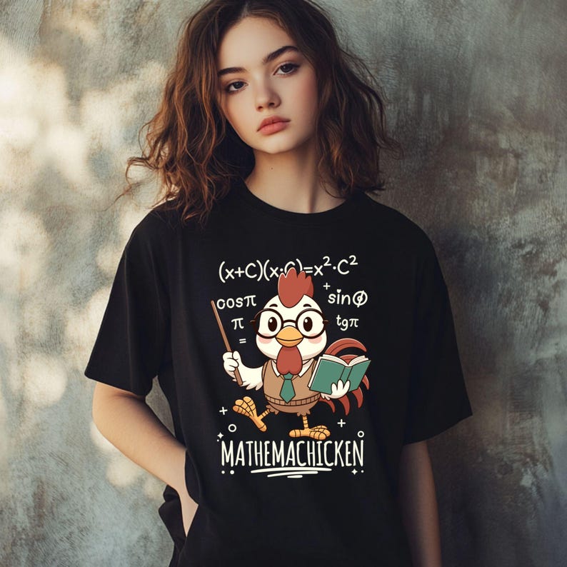 20 Funny Math Chicken Digital Design, Chicken Teacher Art, Cute Rooster ...