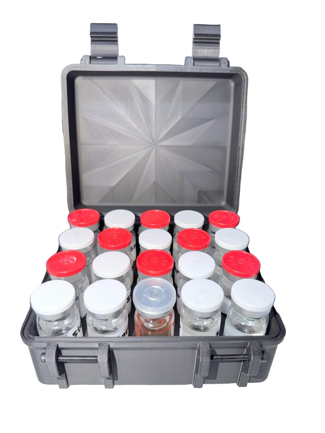 10ml Peptide Storage Case / Holds 20 Vials - Black - Etsy