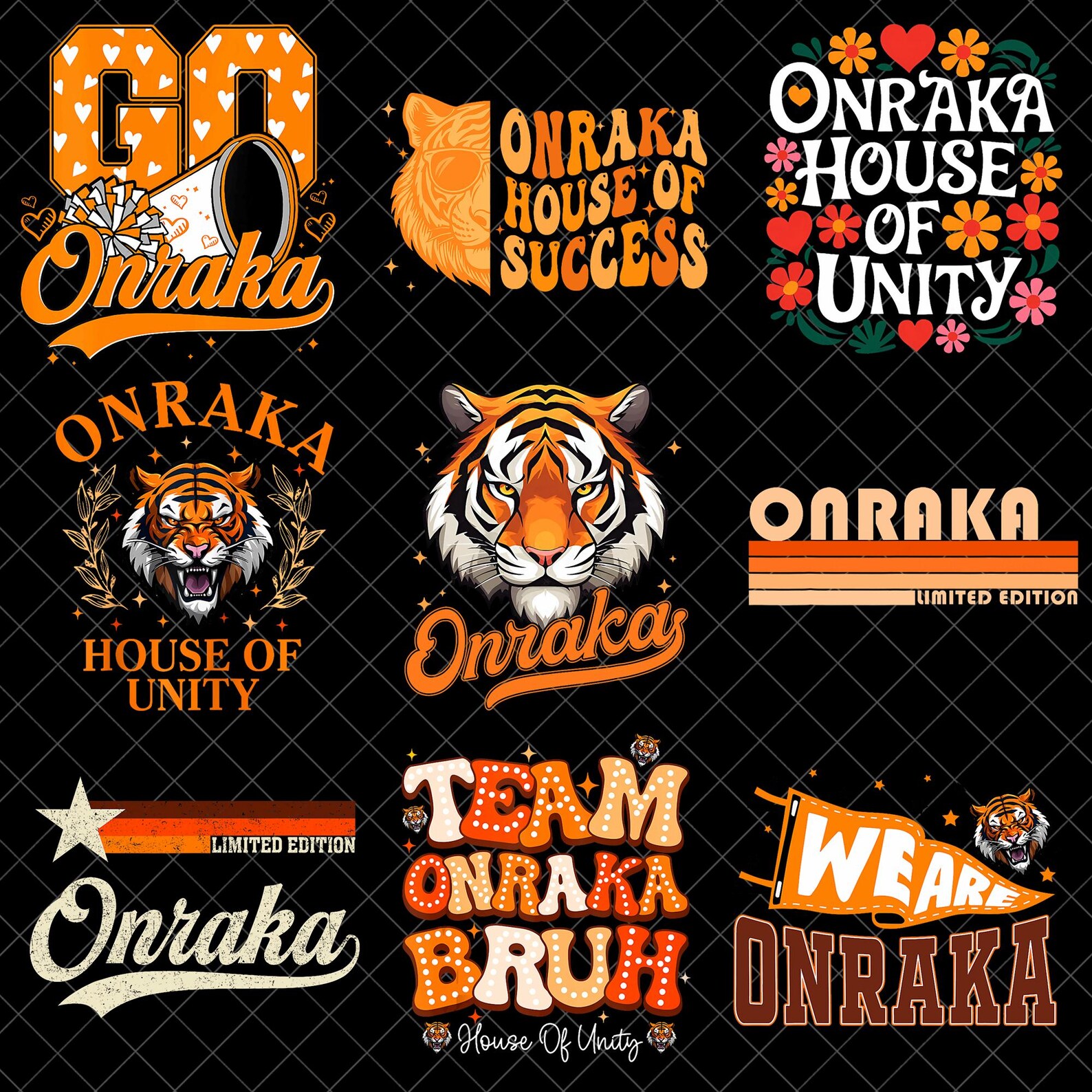 Onraka House of Unity Png Bundle, Back to School Onraka Png, College ...