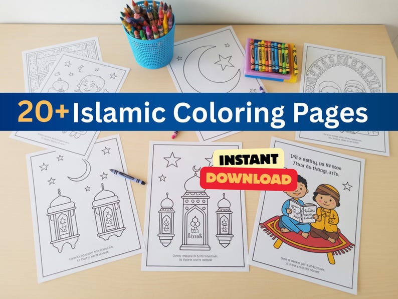Islamic Coloring Pages for Kids | Preschool & Kindergarten Muslim ...