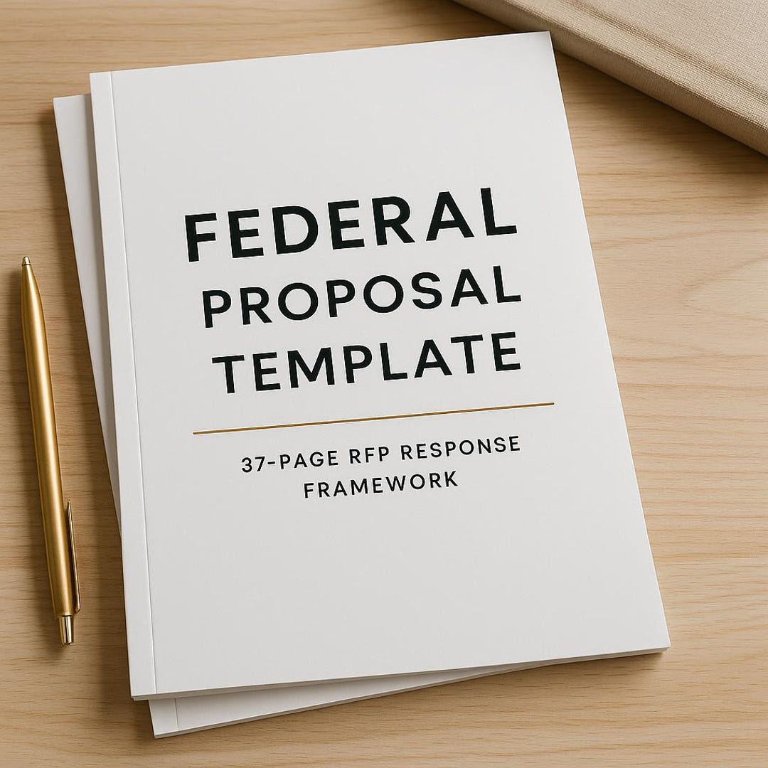 Federal Proposal Template | 37-page Editable RFP Response | Instant ...