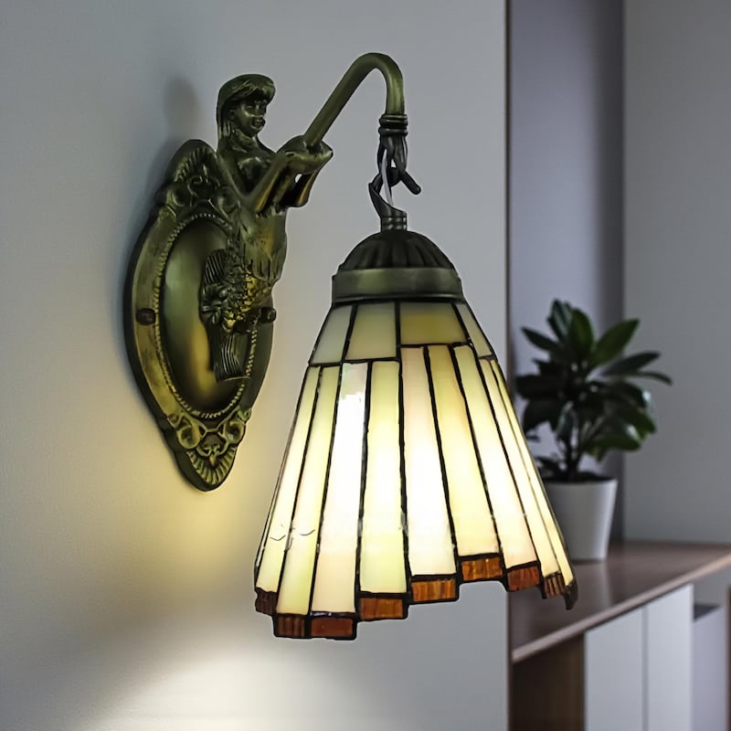 Stained Glass Sconce - Etsy