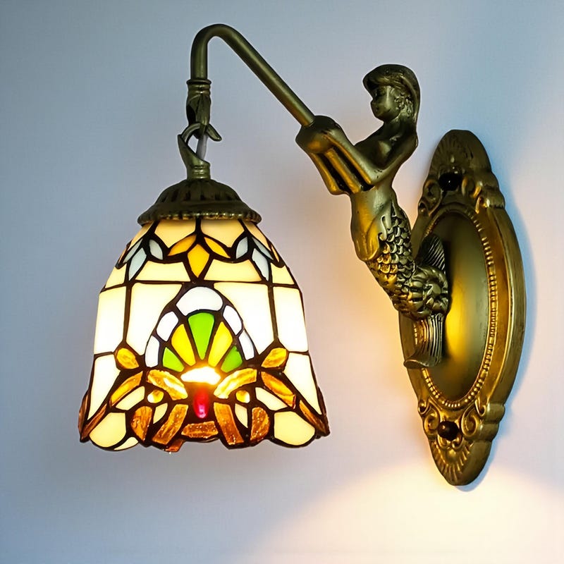Stained Glass Sconce - Etsy