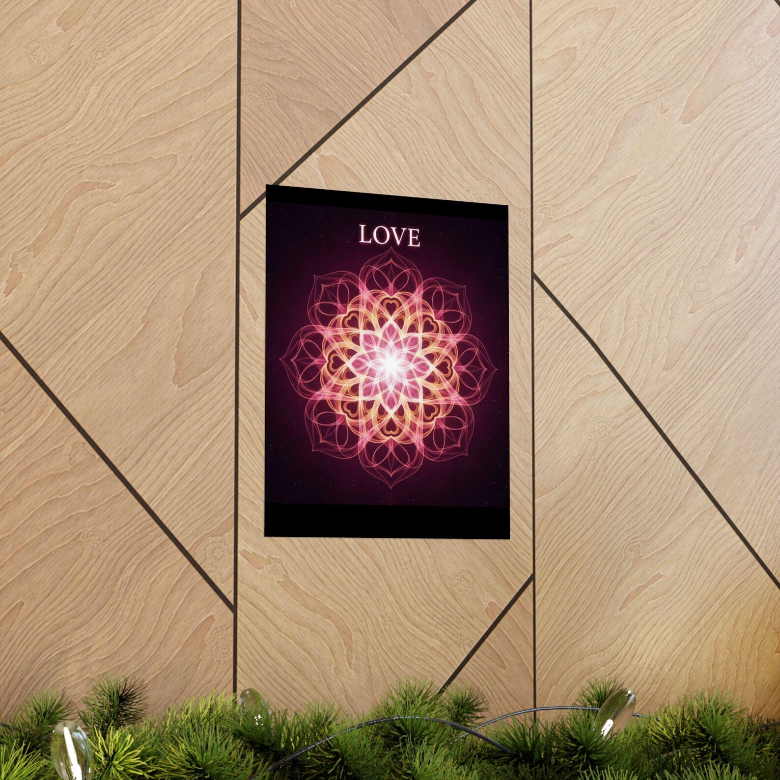 LOVE 528hz MANDALA -POSTER -cymatics Eco-friendly Matte Giclée | Sacred ...