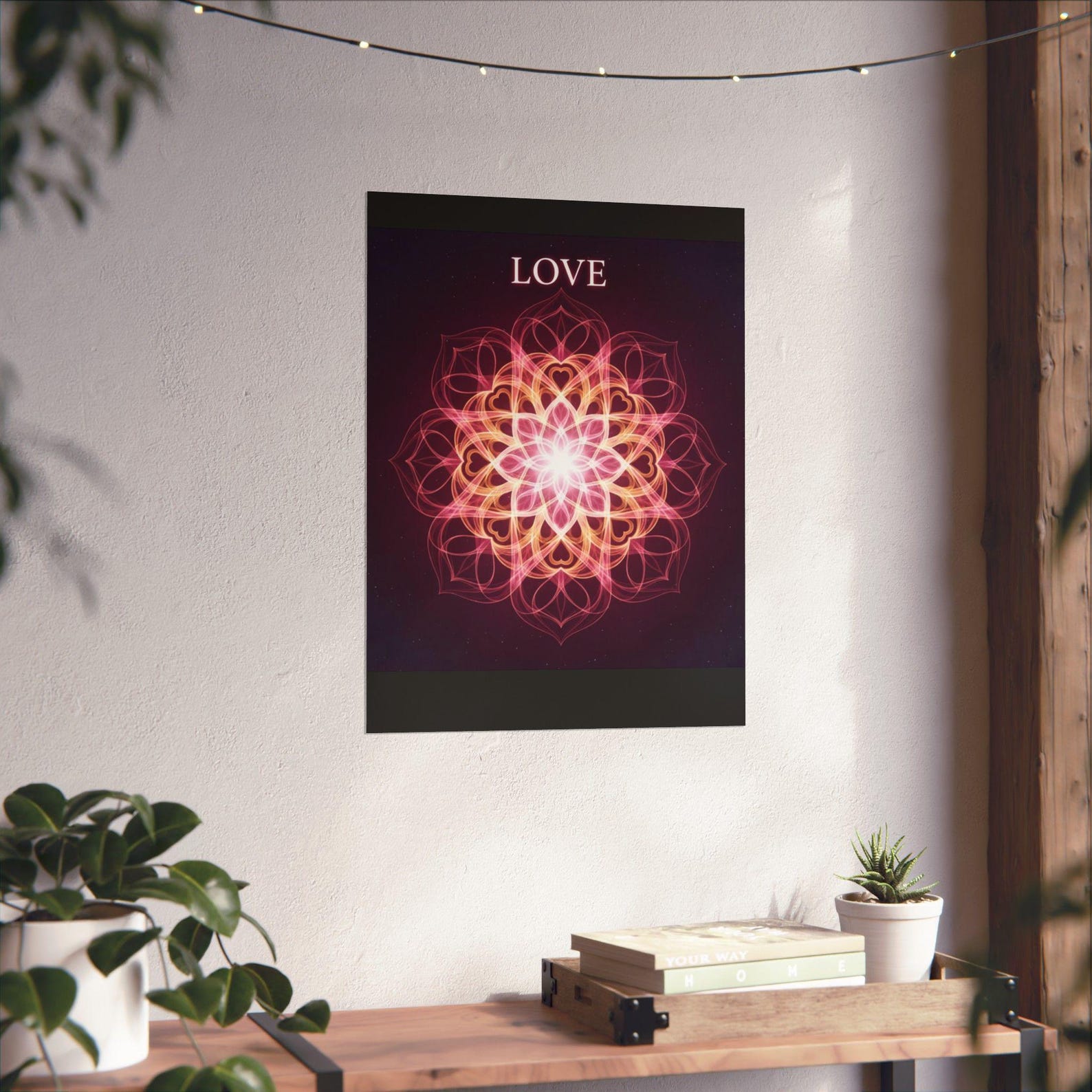 LOVE 528hz MANDALA -POSTER -cymatics Eco-friendly Matte Giclée | Sacred ...