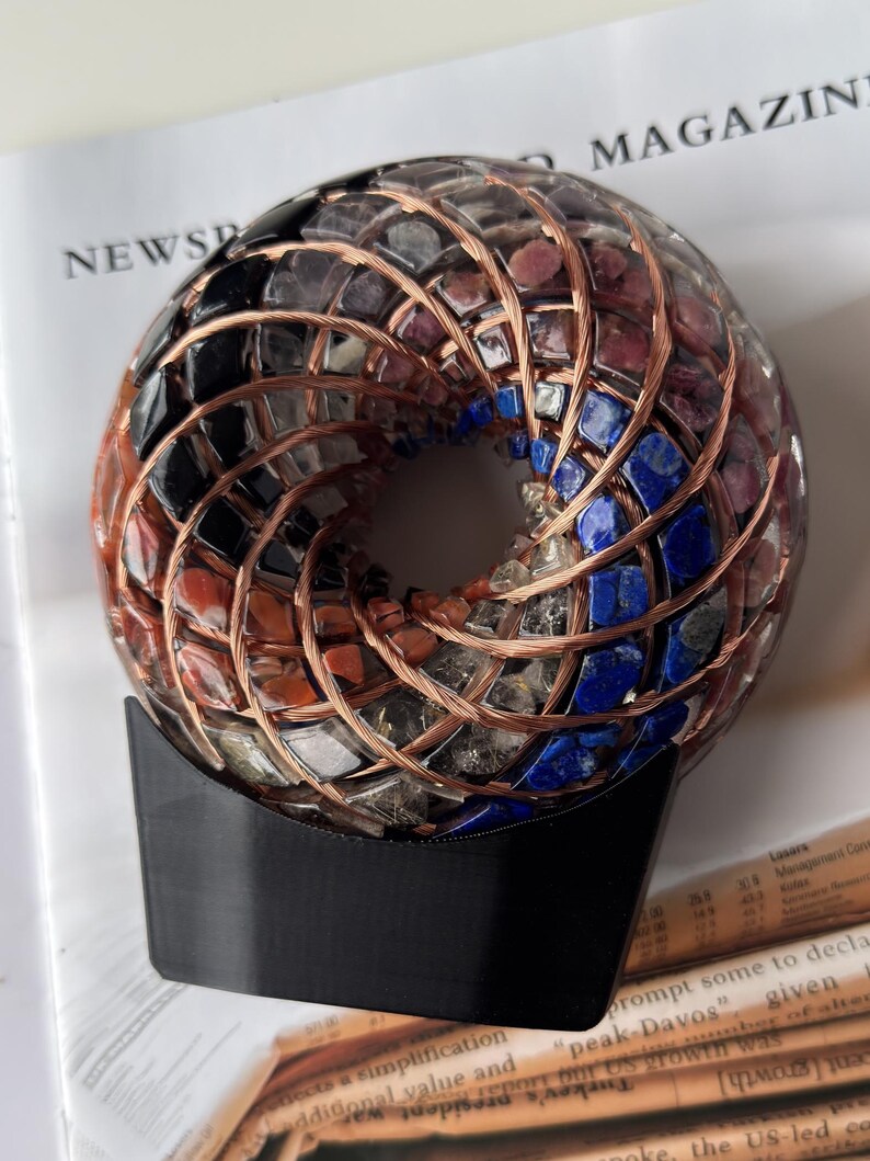 5 Inches Torus Rodin Coil Orgonite Lighting System Kit Sacred Geometry ...