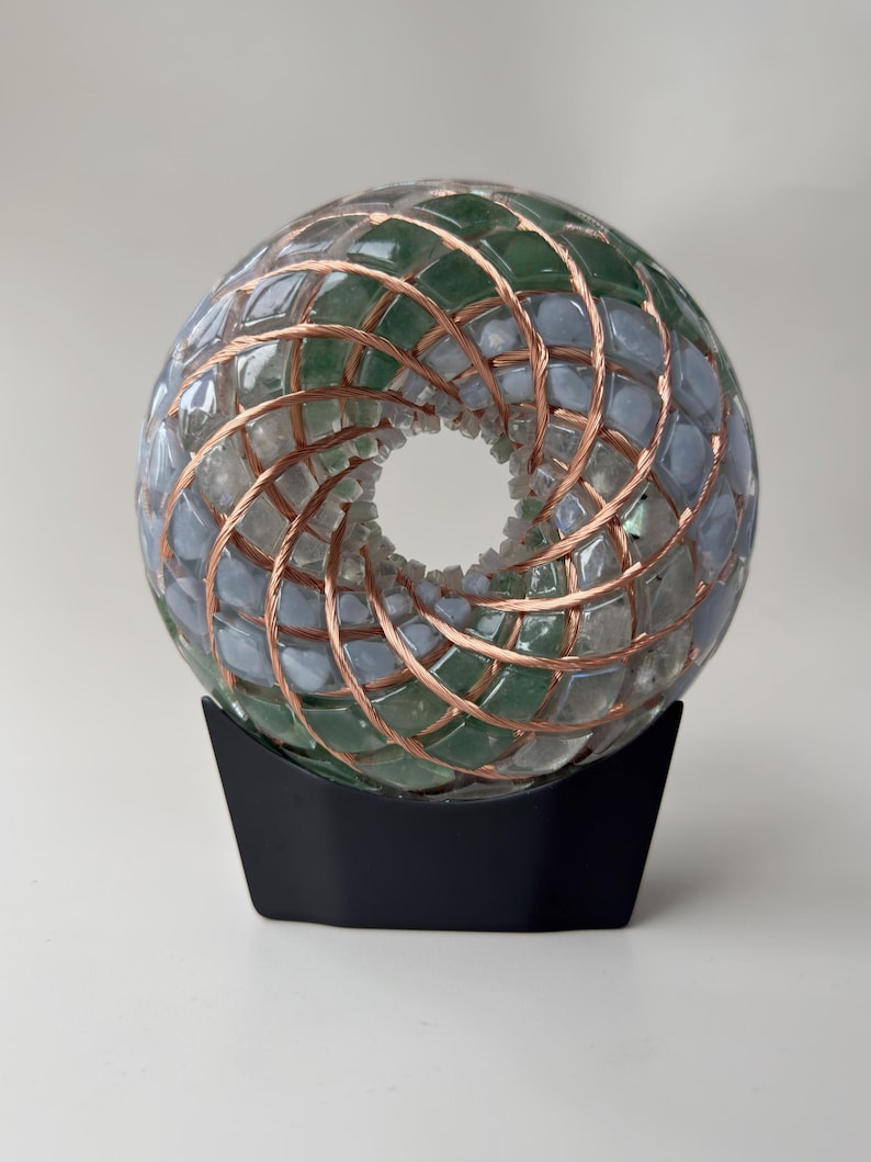 5 Inches Torus Rodin Coil Orgonite Lighting System Kit Sacred Geometry ...