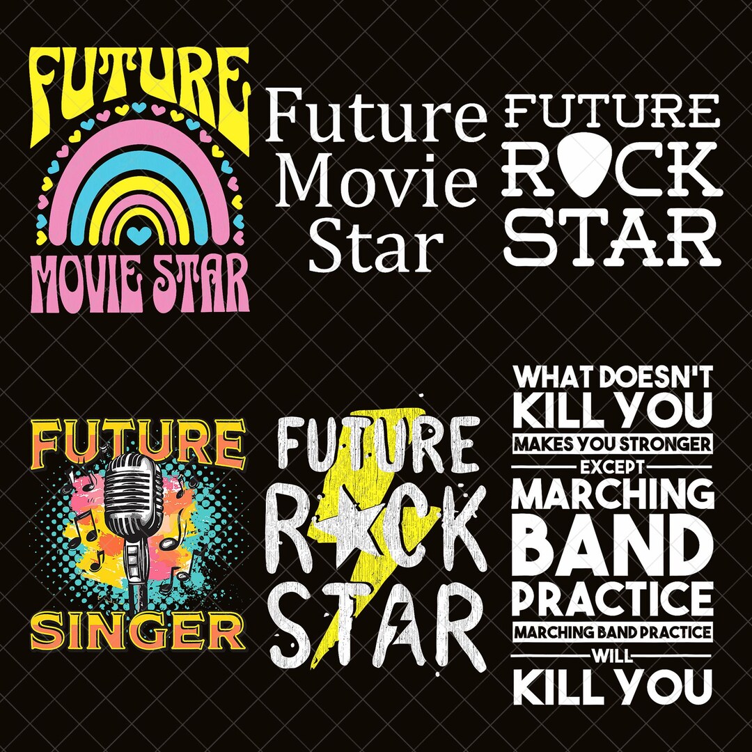 Future Rock Star Png Bundle, Future Movie Star Png, Future Singer PNG ...