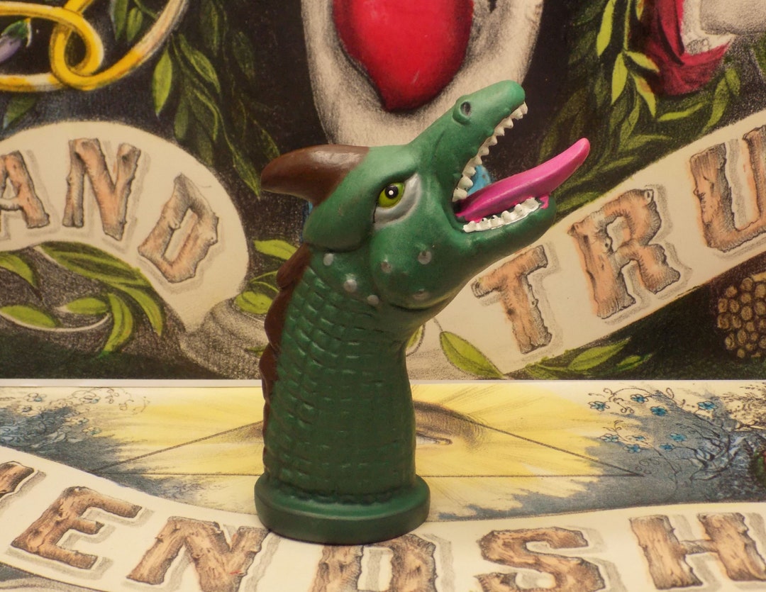 Vintage Dragon Puppet Head - Etsy