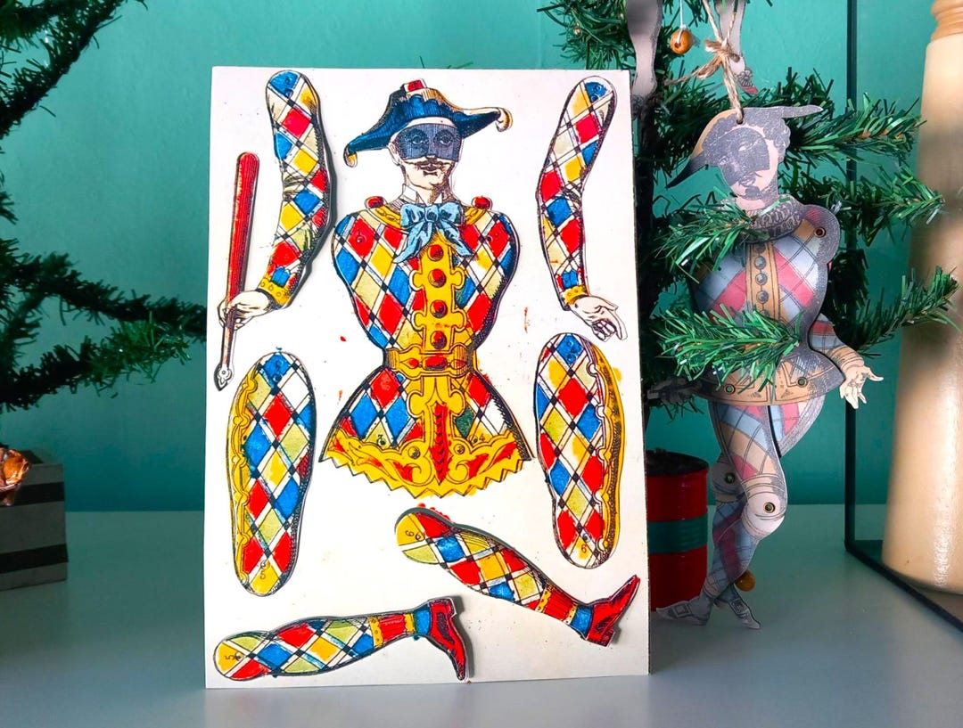 A 1979 Harlequin Jumping Jack Puppet Kit - Etsy