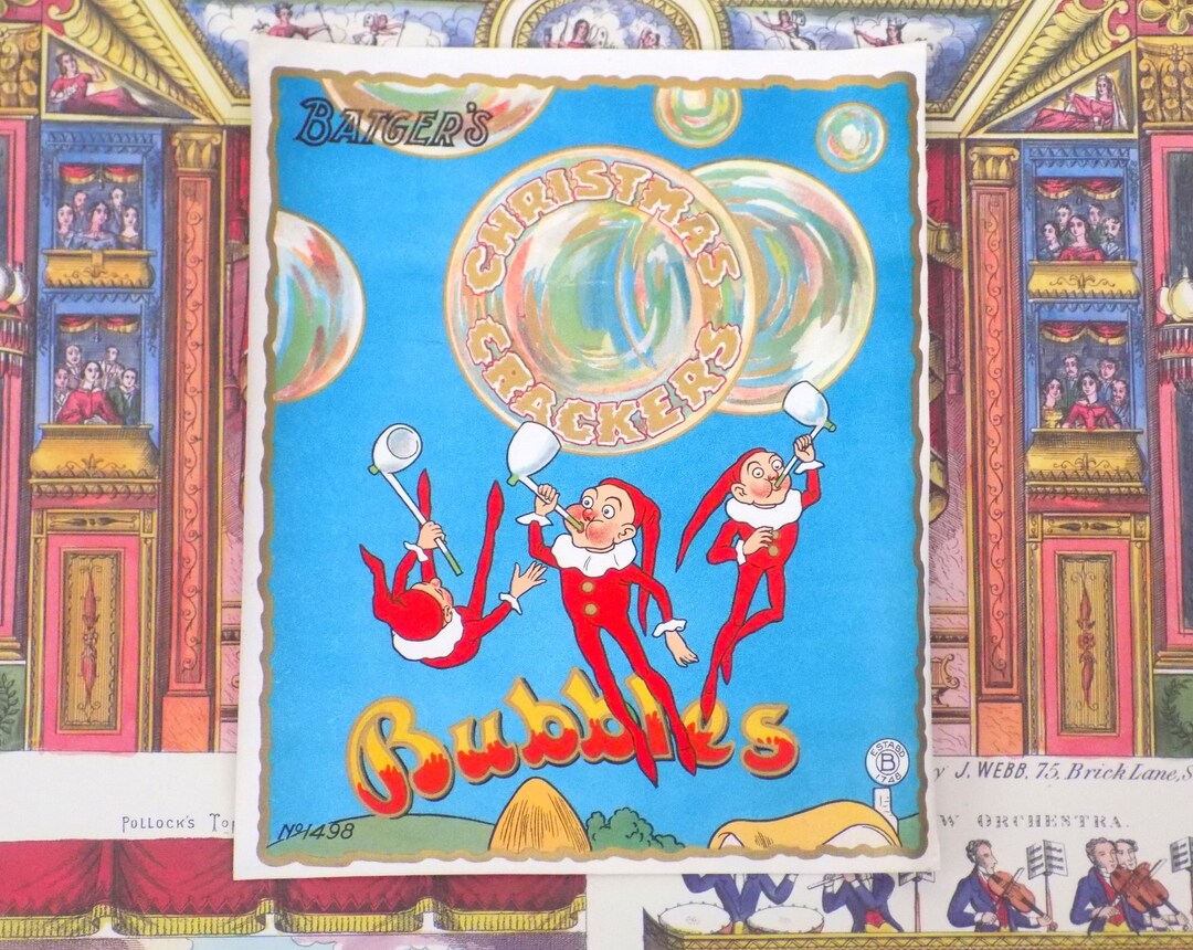 1920s Christmas Cracker Label - Etsy UK